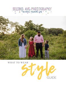 01 STYLE GUIDE COVER | Second Ave Photography